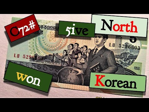 C#72 5 North Korean Won | OneArcher Currencies Of the World| #Currenciesoftheworld | #OneArcher