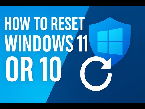 How to reset windows 10/11 How to format Laptop Tutorial