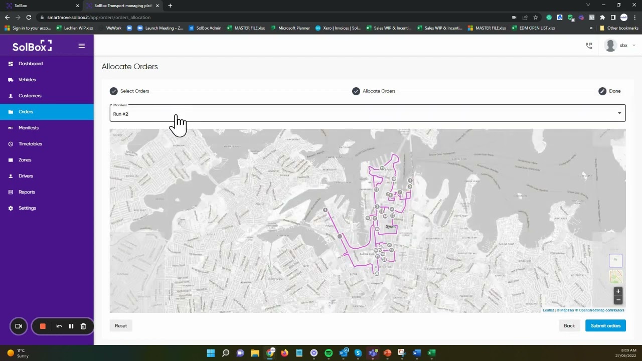 SolBox Auto-Optimize Route & Load Capacity Planning