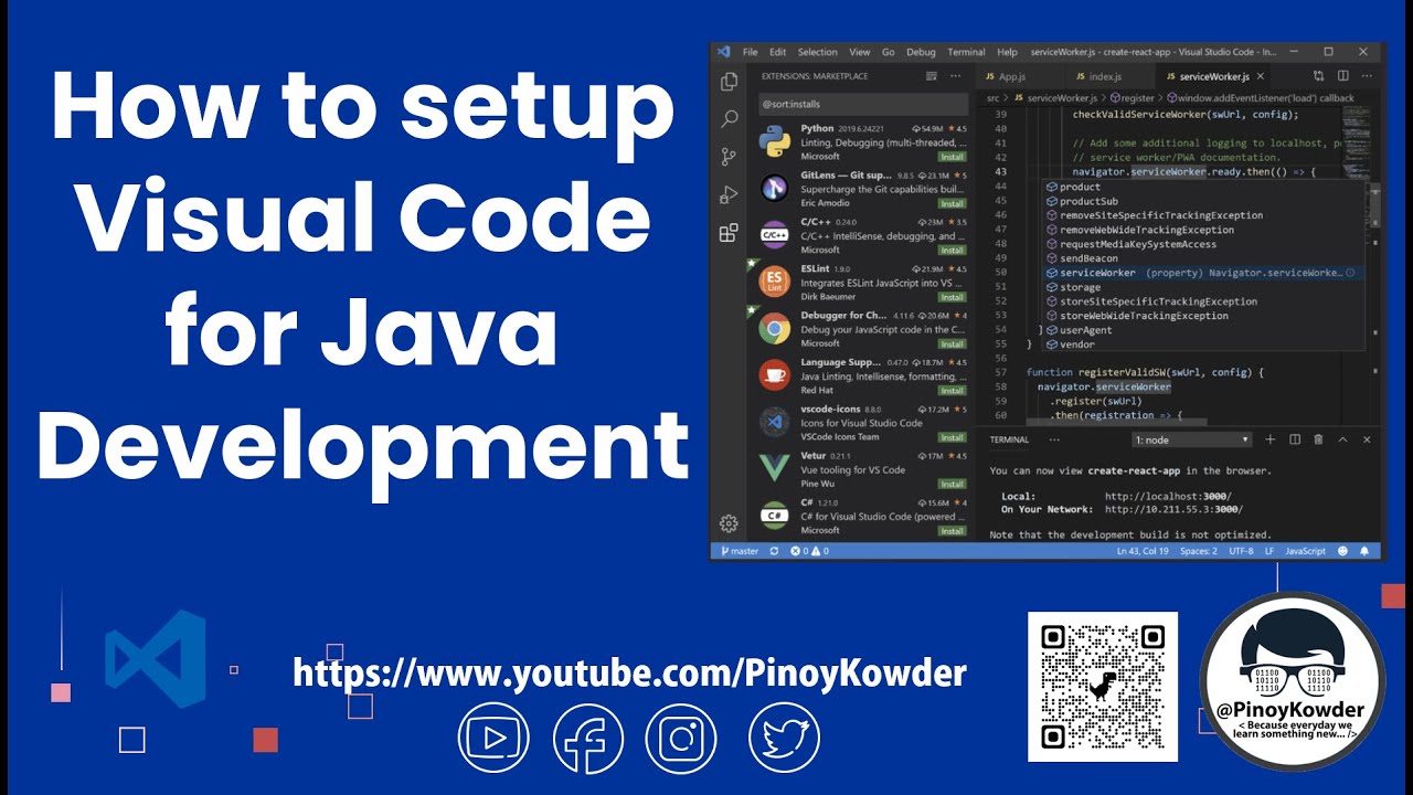 「PinoyKowder」 → How to Run Java Code in Visual Studio Code (VS Code ) Tagalog + Create Java Project
