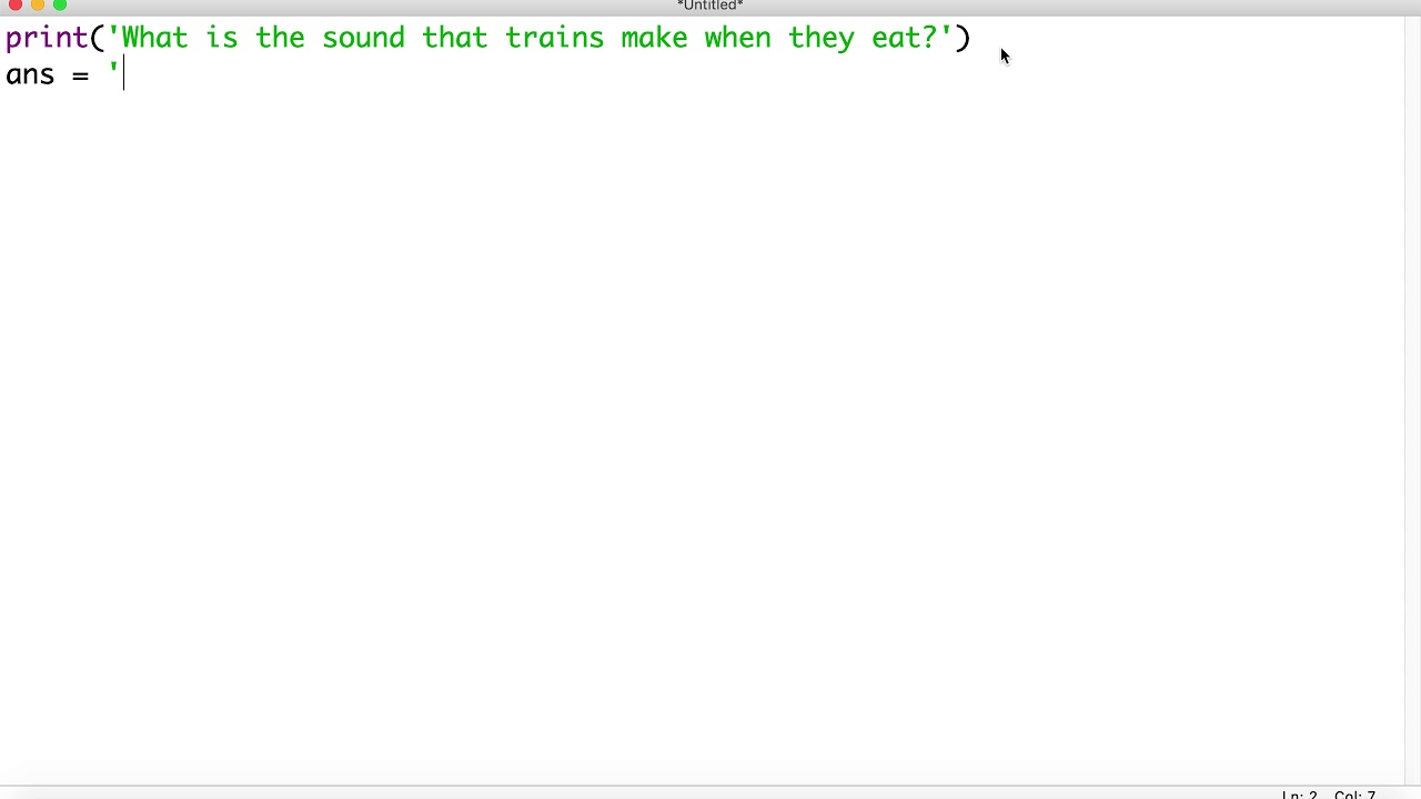 Python Day 15 Joke Program