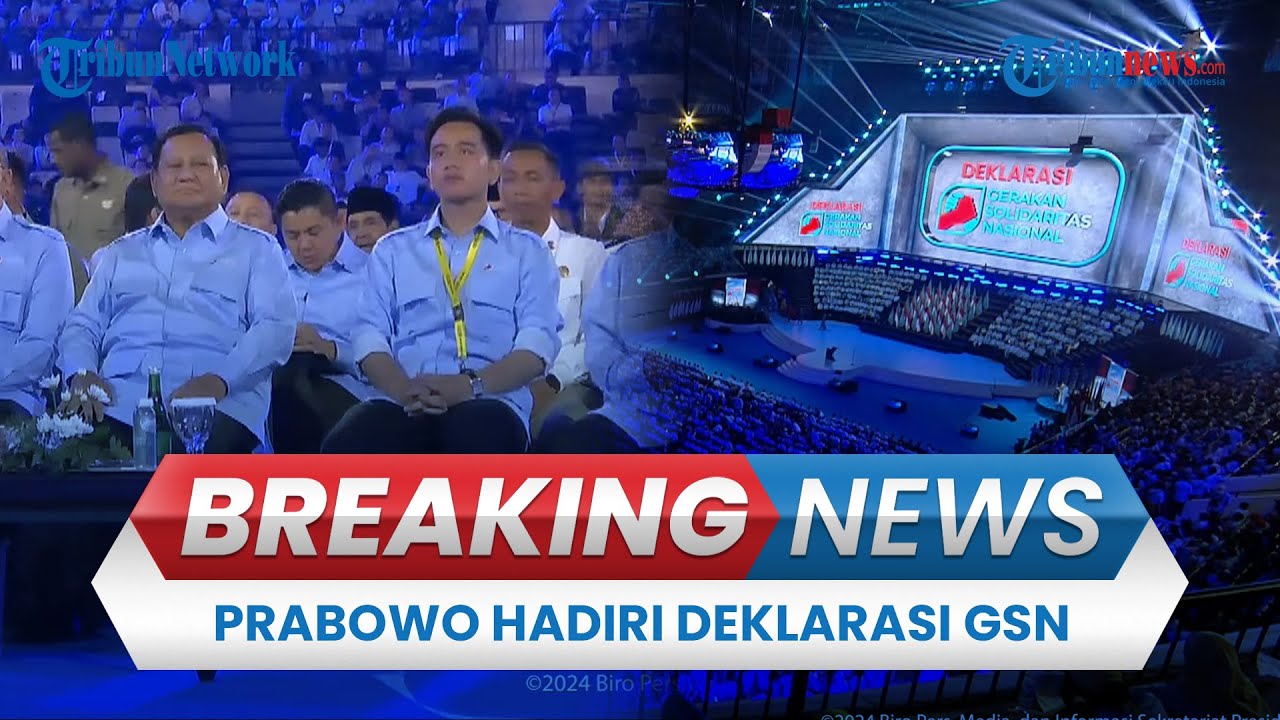 BREAKING NEWS: Prabowo & Gibran Hadiri Deklarasi Gerakan Solidaritas Nasional di Indonesia Arena ...