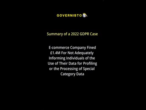 £1.35M GDPR Fine Levied By UK Regulators To Small Company in 2022 for Misuse of Personal Data