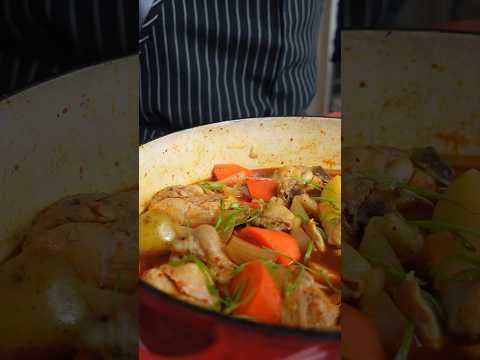 Korean Spicy Chicken Stew (Dakdoritang) #food