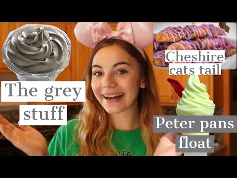 HOW TO MAKE THE BEST DISNEY PARKS SNACKS! Peter Pan's Float, The Grey Stuff, and Cheshire Cat's Tail
