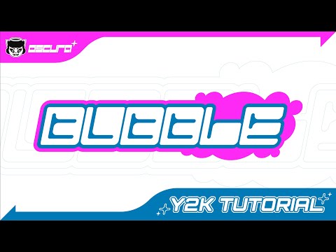 Y2K Logo Tutorial Without Using Any Font [Adobe Illustrator] | BUBBLE Y2K Logo Design process