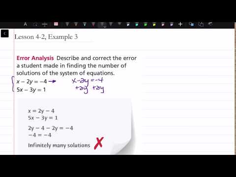 How to Do an Error Analysis: Lesson 4-2, Example 3 | Math Energy TV