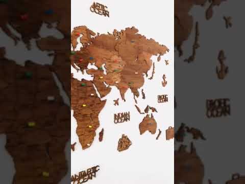Mapas de madera del Mundo