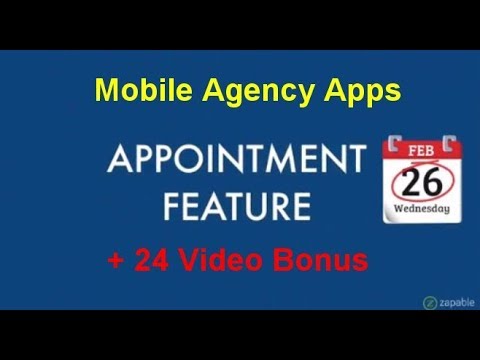 Mobile Agency Apps Appointment App + Bonuses