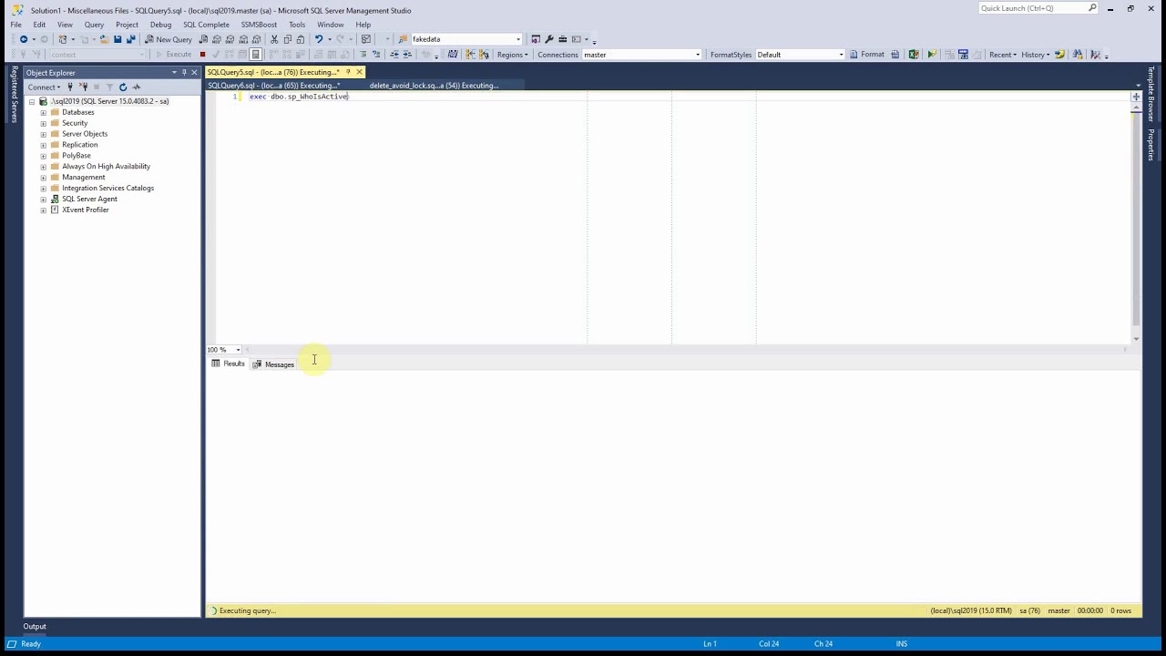 SQL delete no blocking locking