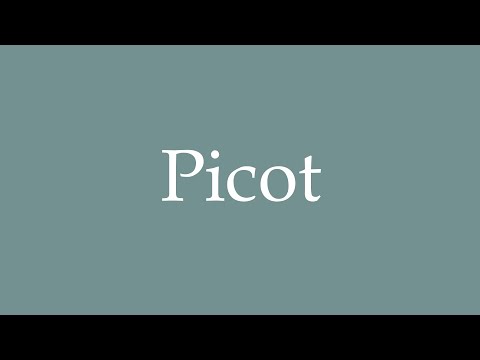 How to Pronounce ''Picot'' Correctly in French