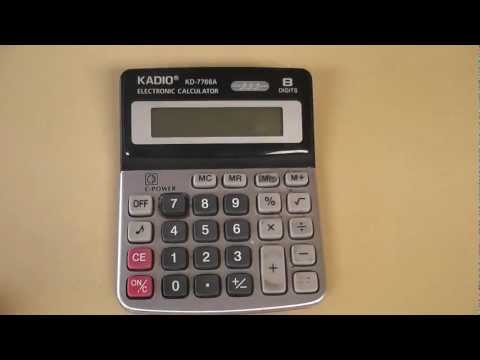 Write hello on calculator