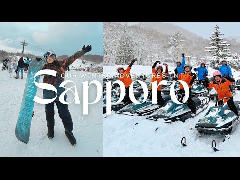 SAPPORO WINTER TRAVEL GUIDE ❄️ Snow Boarding, Snowmobile