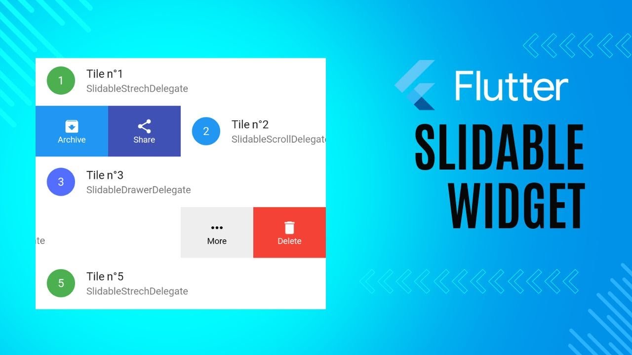 Slidable Widget Flutter - Code With Examples