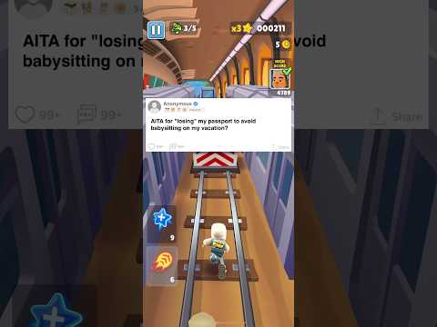 AITA for losing my passport to avoid babysitting? #shorts #reddit #aita