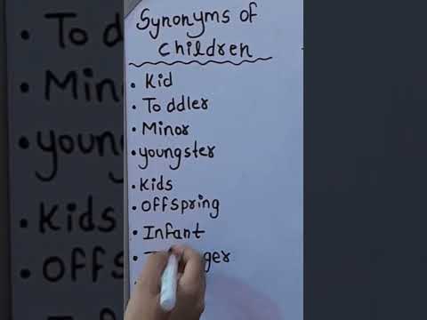 Synonyms of children #Synonyms #shorts #english #trending