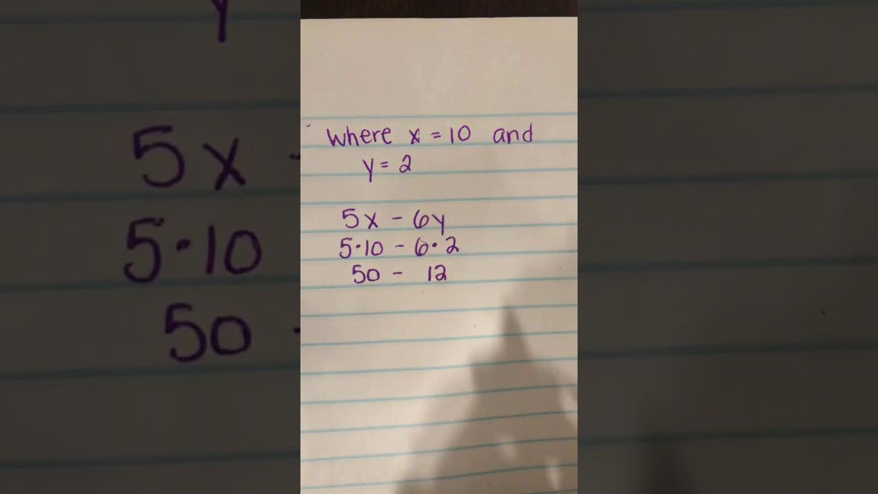 Evaluating Expressions Example 1