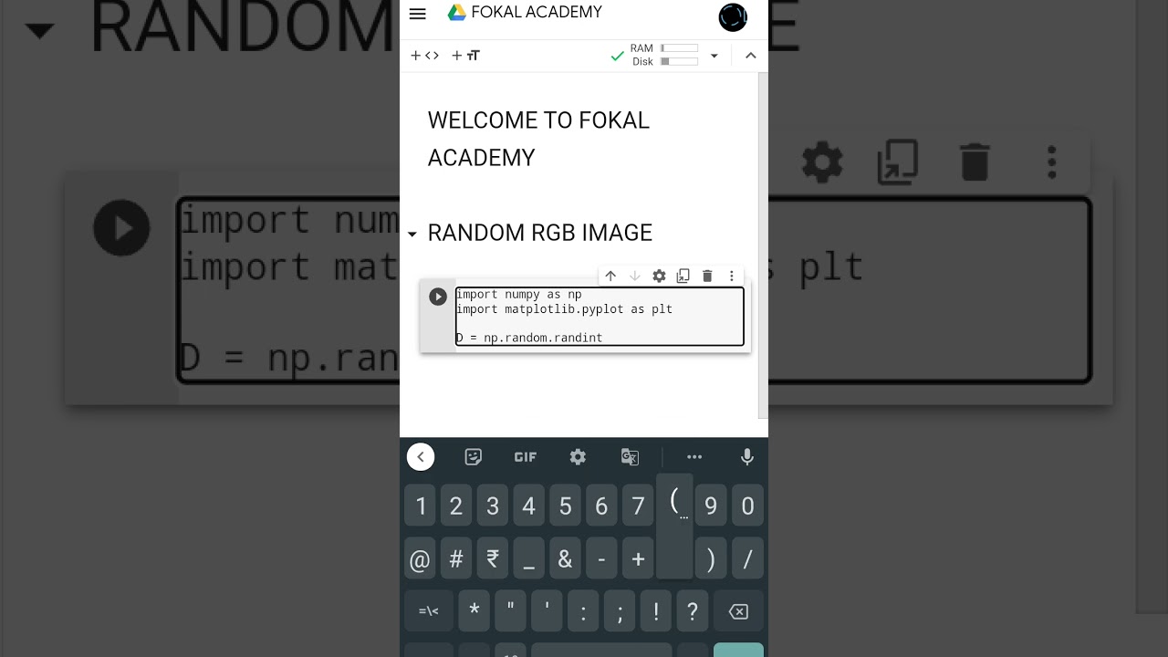 How To Generated RANDOM  IMAGE WITH PYTHON || MATPLOTLIB #python #matplotlib