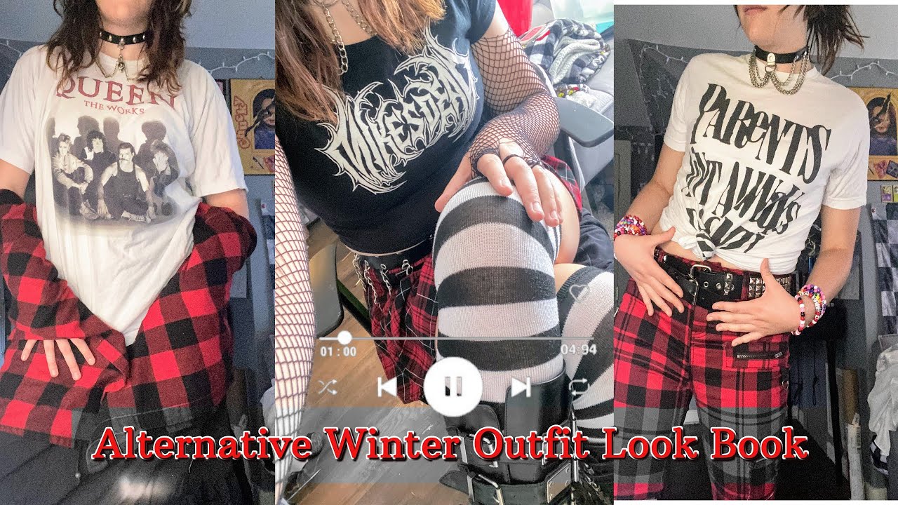 5 ALTERNATIVE OUTFITS!  (grunge, emo, goth, scene)