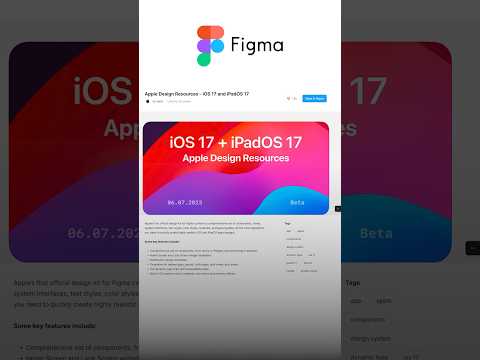 Apple Launches New Figma UI Kit for IOS 17 & ipadOS 17