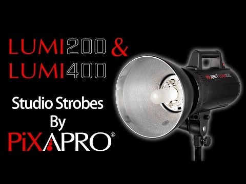 Pixapro LUMI 200 and 400 Studio Strobes