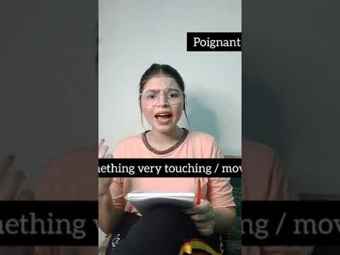 Do you know the word " Poignant"? #learnenglish #short #pronunciation