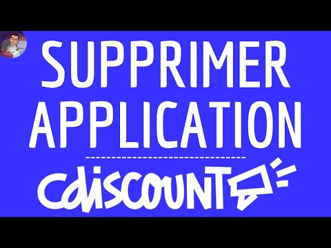 Supprimer CDISCOUNT App, comment ENLEVER Cdiscount application ( Boutique en ligne Shopping France )
