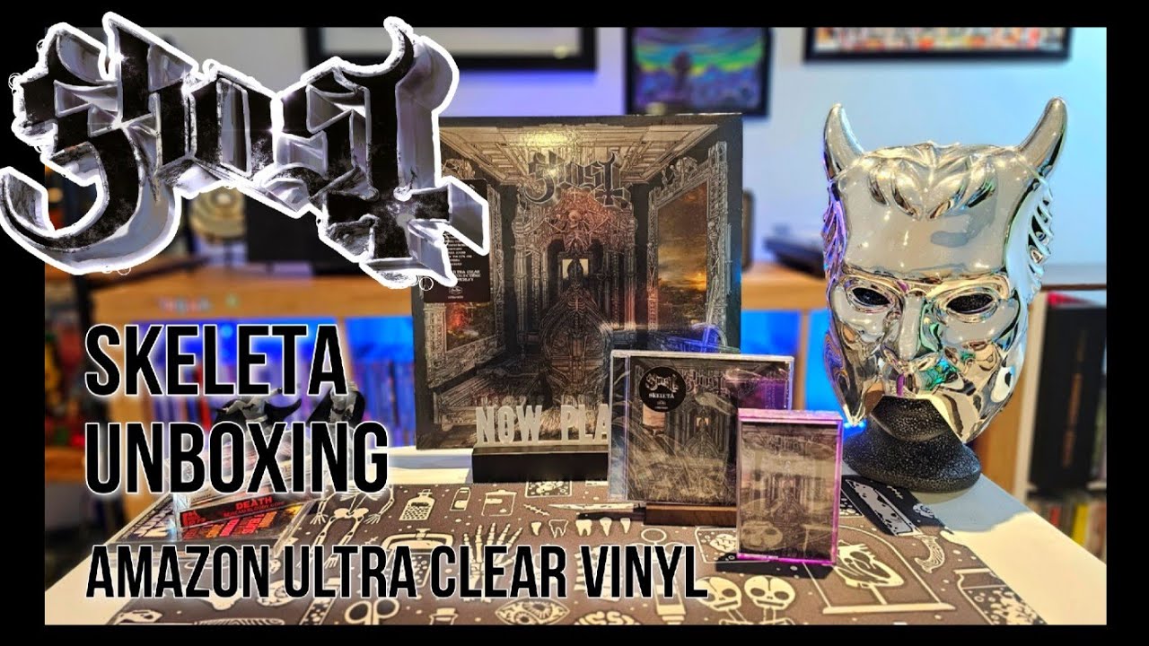 GHOST SKELETA Unboxing - Cassette, CD, and Amazon Exclusive Ultra Clear Vinyl.