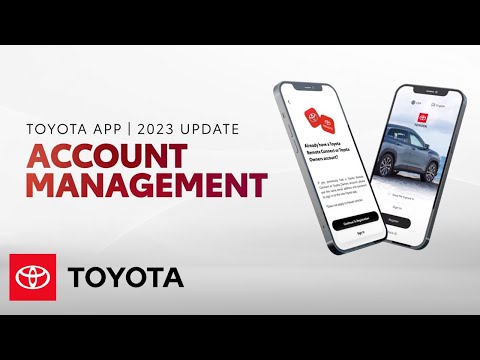 Toyota App Account Management | Toyota