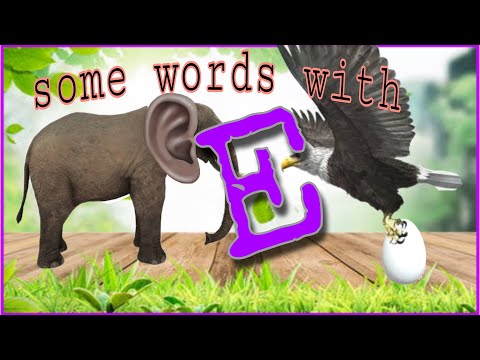 Learn few words starting with alphabet E