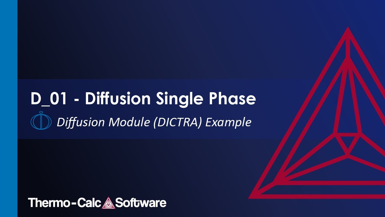 Example D_01 - Diffusion Single Phase