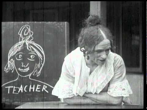 Early Australian example of a Pantomime Dame, a man in drag, in the film "Freckles" (1929)