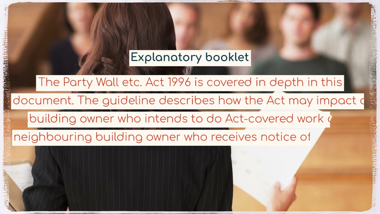 Preventing party wall disputes