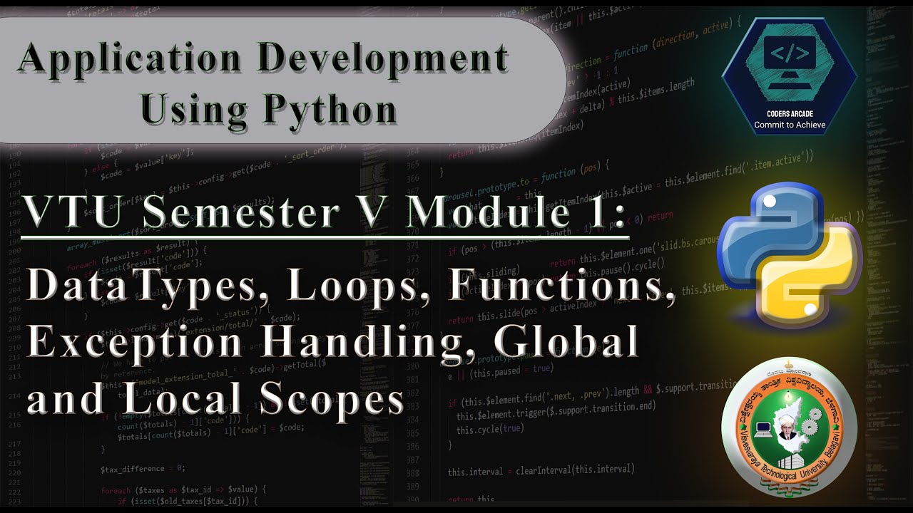 Application Development Using Python ( VTU 5th SEM ) Module 1  ( 18CS55 )