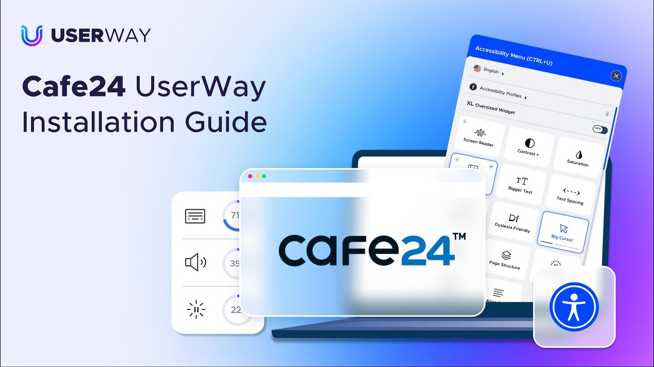 How to Install UserWay’s Accessibility Widget in Cafe24