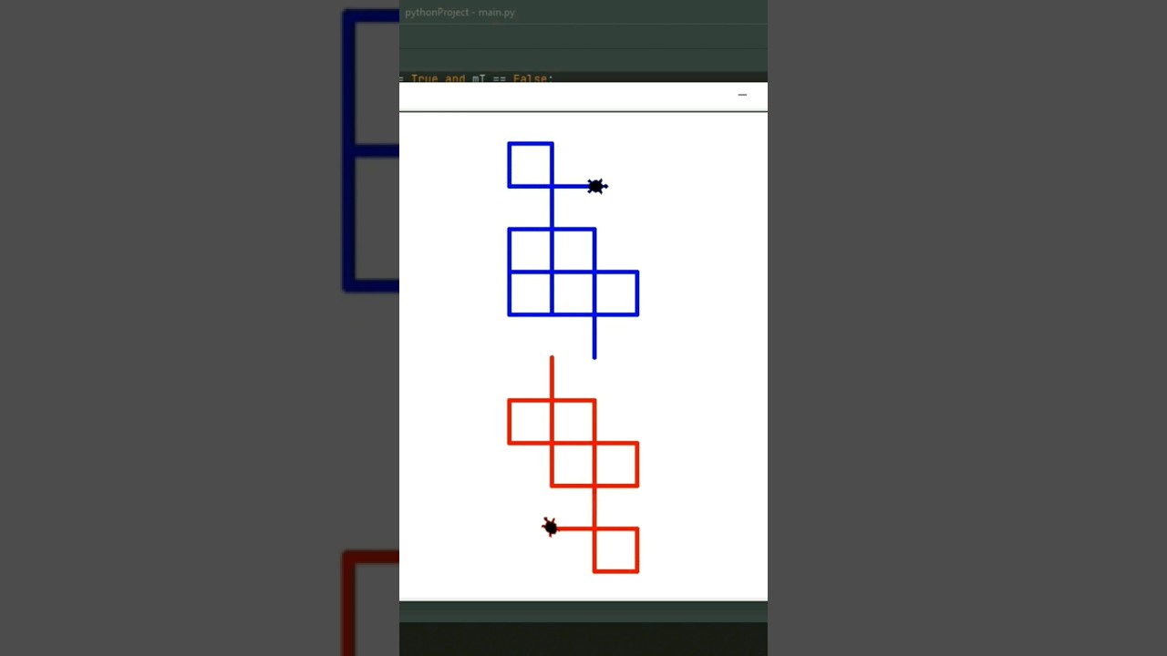 Create a Simple Two Player Game Using Python Turtle | #shorts #shortvideo #short #python