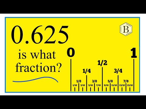 What fraction is 0.625 in inches?