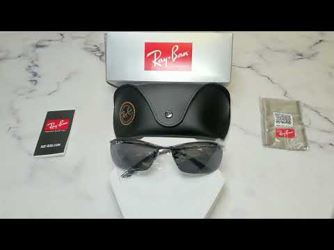 Ray Ban Men's RB3183 RB/3183 004/82 Gunmetal RayBan Polarized Sunglasses 63mm