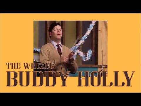 The Weezer - Buddy Holly | LYRICS WITH VIDEO