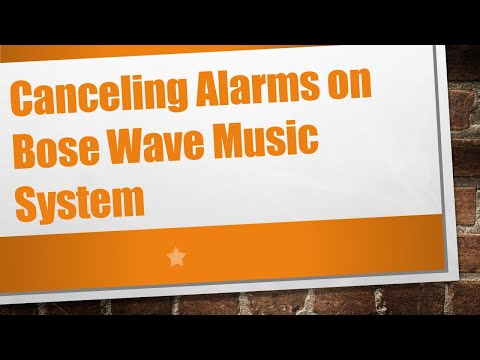 Canceling Alarms on Bose Wave Music System
