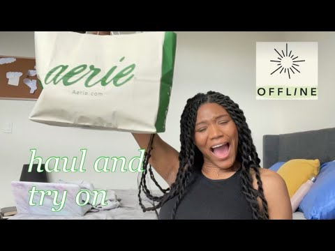 AERIE HAUL / TRY-ON *bought in quarantine and in stores