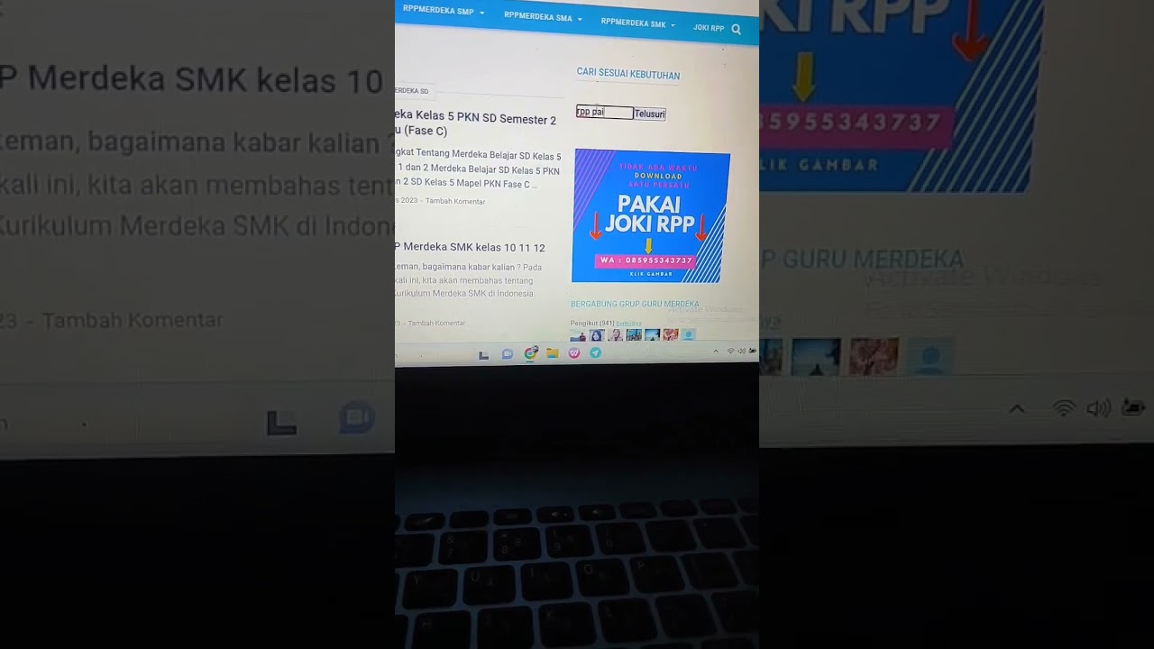 Cara donlowad RPP Kurikulum Merdeka semua kelas dan semua mapel. gratis... #rpp  #guru