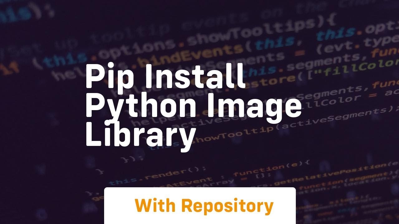 pip install python image library