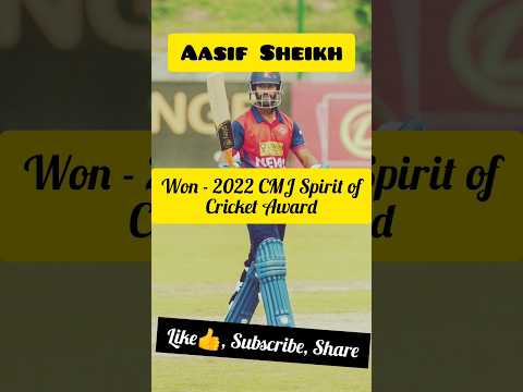 #Aasif Sheikh#won Spirit of Cricket Award#2022#Nepal Cricketer#youtubeshorts#shorts#@nehasblackboard