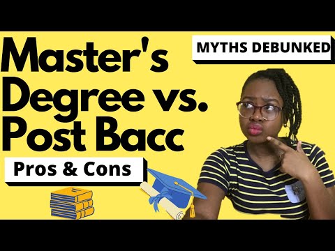 How to Decide What Post Graduate Option is BEST for You: Master's Degree vs. Post Bacc | Grad School