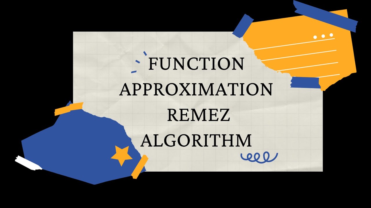 Remez algorithm — for constructing the best polynomial approximation in the L∞-norm