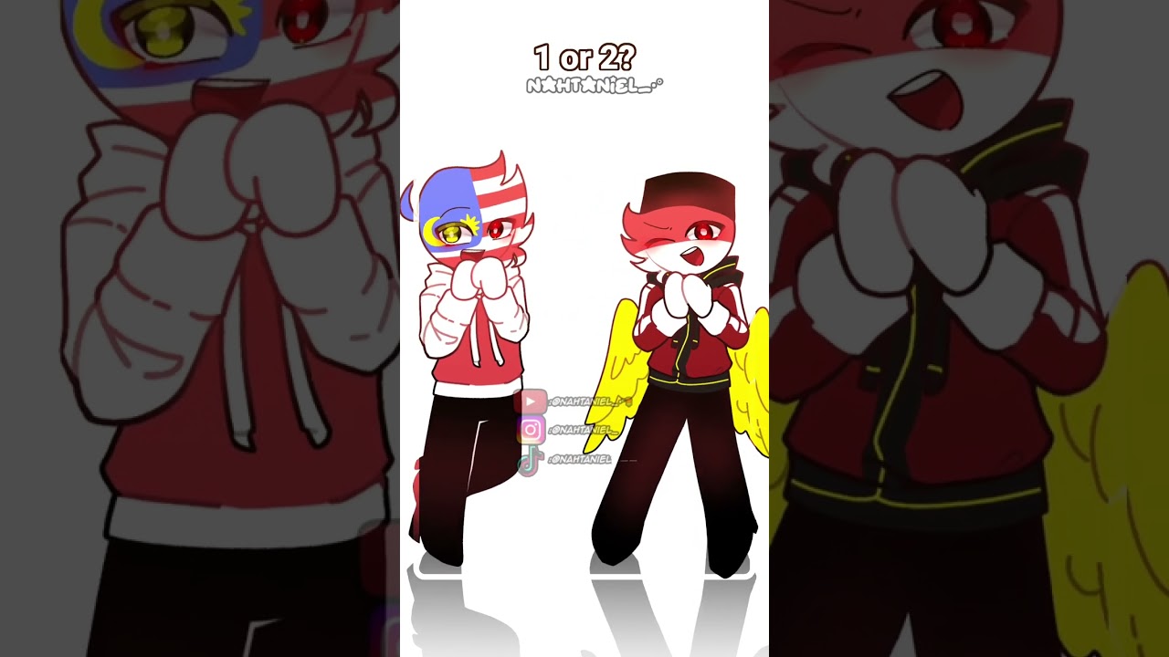 1 or 2 ? || CHEERY BLOSSOM ICE TEA‼️‼️ - COUNTRYHUMANS MALAY & INDO 🇲🇾🇮🇩 #trend #countryhumans