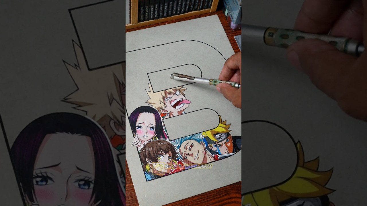 Drawing Anime Characters Starting With '' B '' ✨ Part 6 ✨ Who’s Next ? #shorts #drawing #anime
