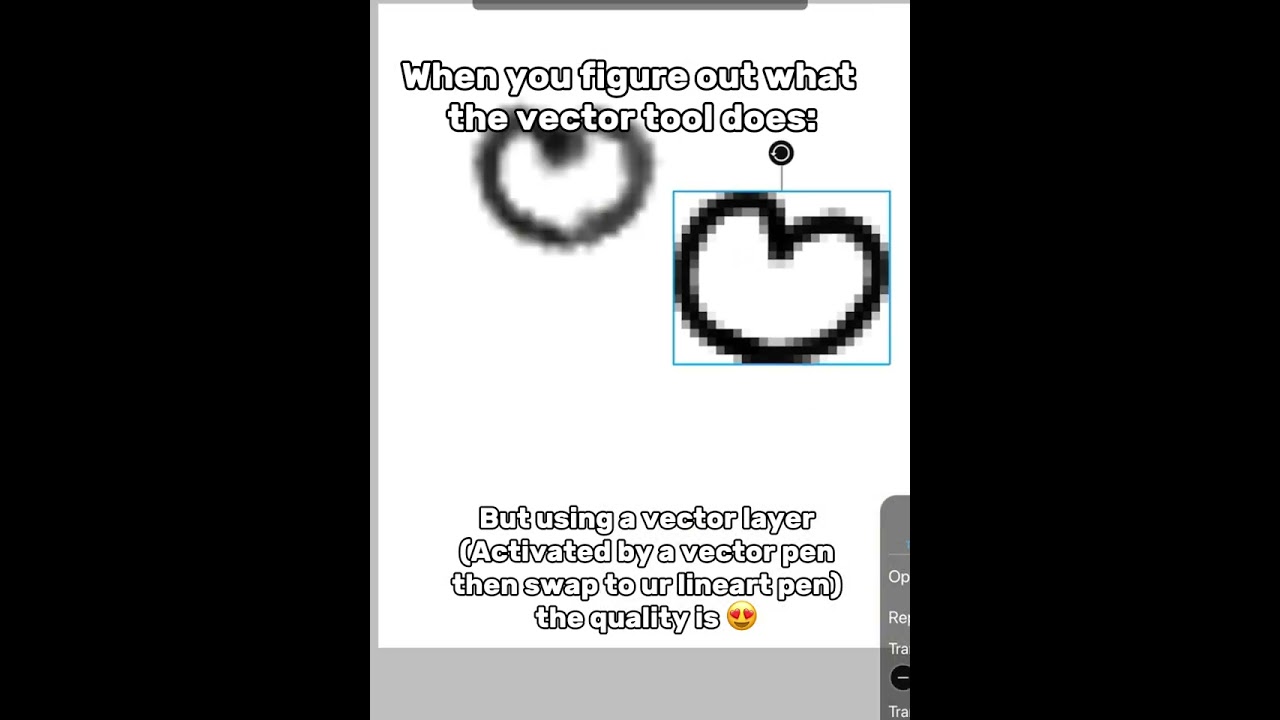 •♡• how to use the Vector Tool in ibispaintx! #art #ibispaintx #trends