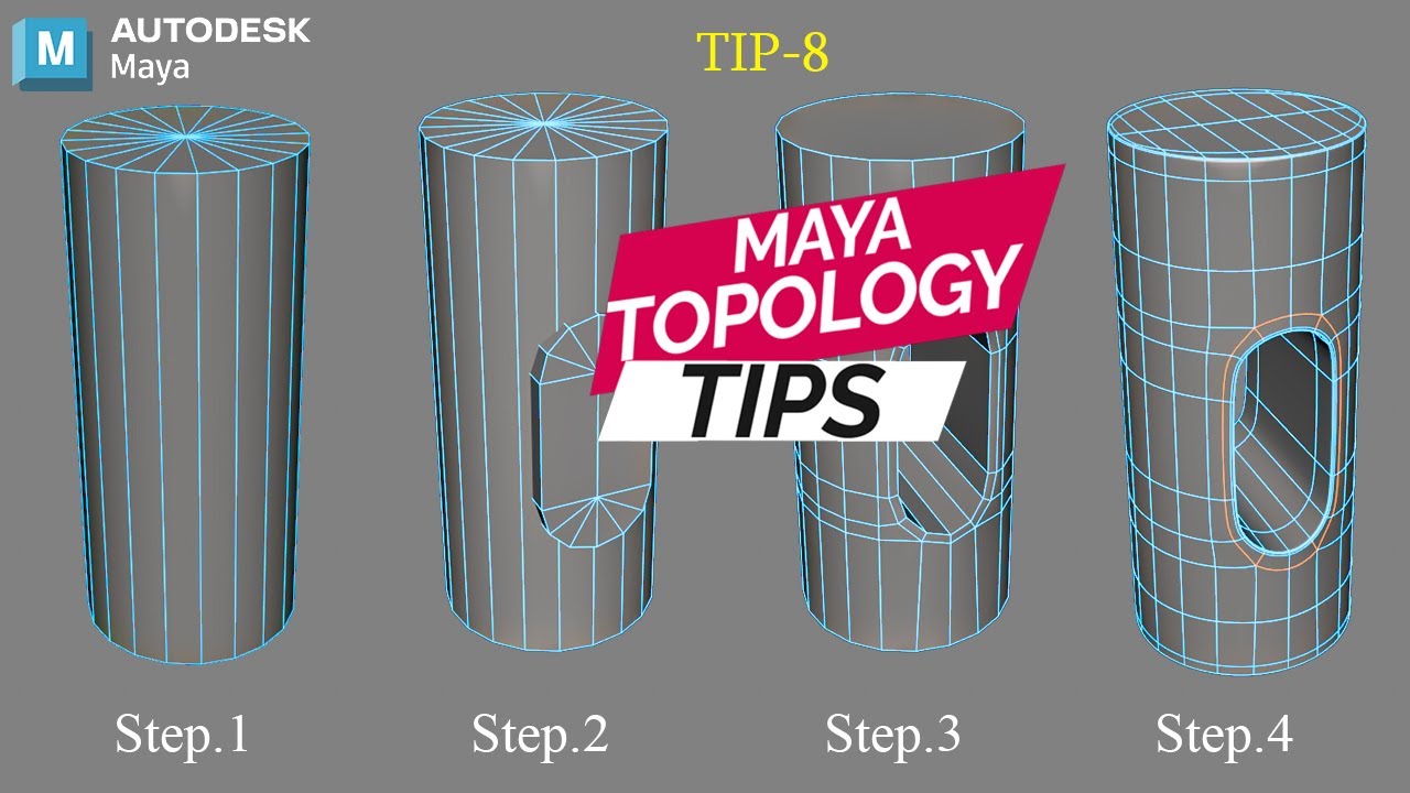 Autodesk Maya: Efficient Topology Strategies for 3D Modeling|Tips